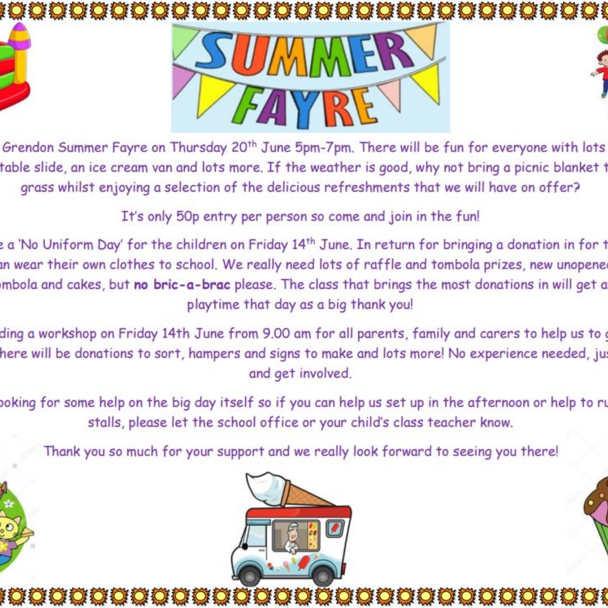 Grendon Primary - Summer Fayre 2024